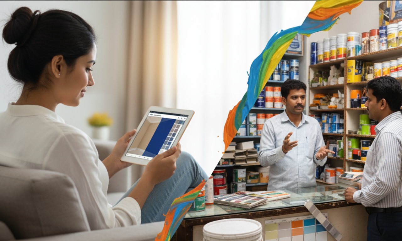 Consumer-Led Digital Pull: India’s Paint Buyer Shift